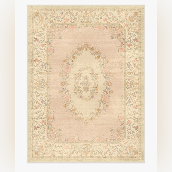 Ruggable | Accents | Bridgerton Lady Whistledown Vintage Pink Tufted ...